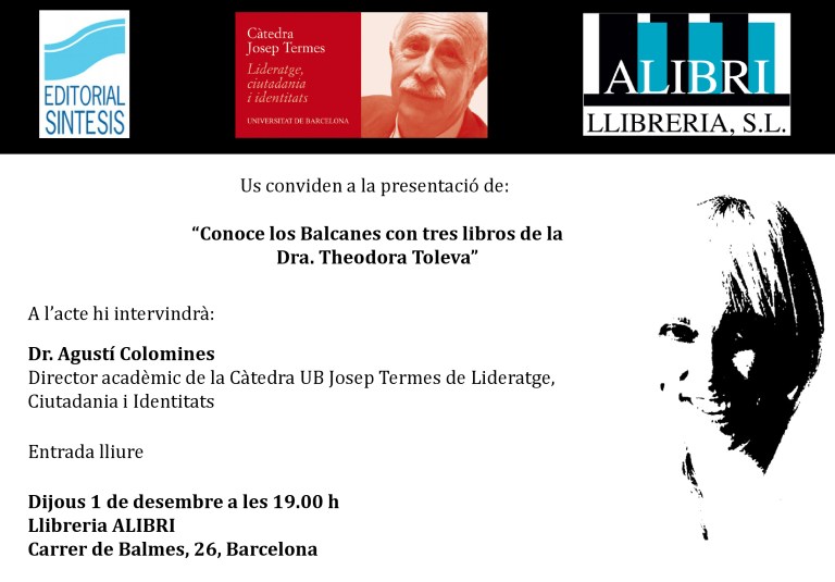 Presentació del llibre “Conoce los Balcanes con tres libros de la Dra ...